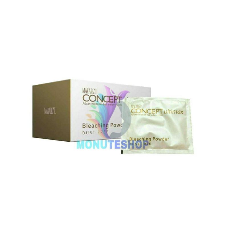 Jual Makarizo Concept Ultimax Bleaching Powder Sachet 15gr | Shopee ...