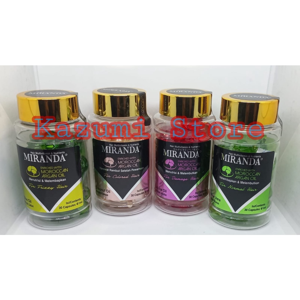 Jual Miranda Hair Vitamin Jar 30x1ML | Miranda Vitamin Rambut Jar ...
