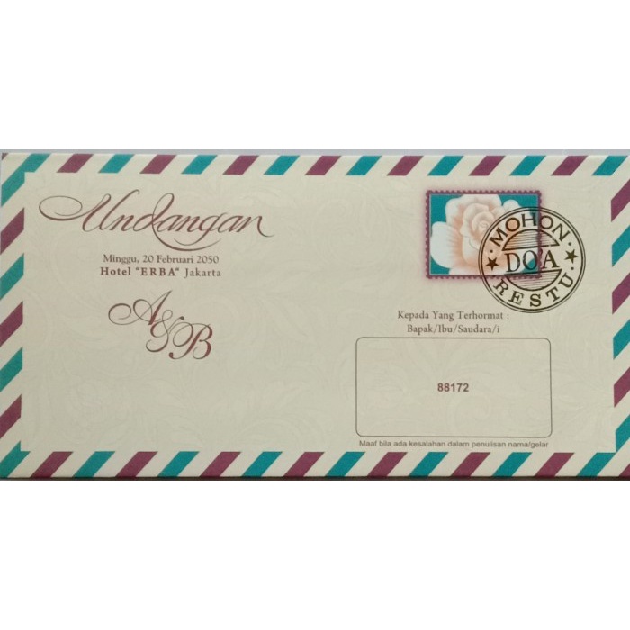 Jual Blangko Undangan Pernikahan ERA BARU / ERBA 88172 COVER Harga ...