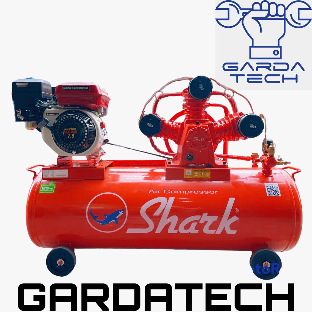 Jual Air Compressor Kompresor Angin Shark 2 HP (3 Piston) + Mesin ...