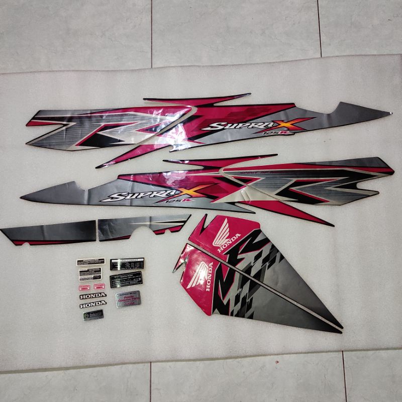 Jual Stiker stripping striping decal Graphic Honda Supra X 125 R 2010 ...