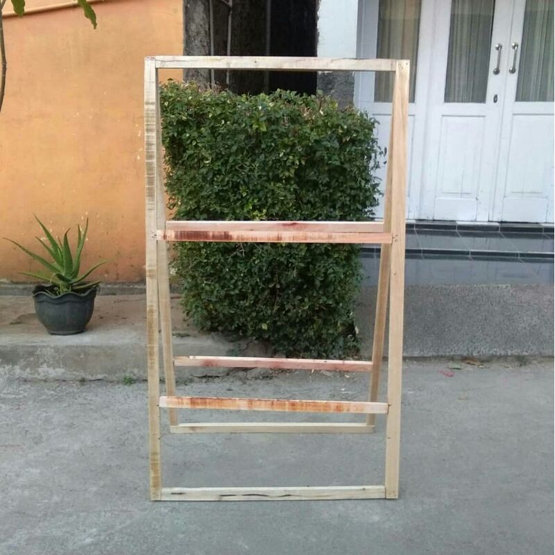 Jual Rangka Standing Banner Kayu Ukuran 130x75 cm Tebal Kayu 2.5 cm ...