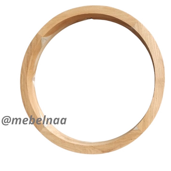 Jual F40 Frame Cermin Bulat Kayu Jati Solid | Shopee Indonesia