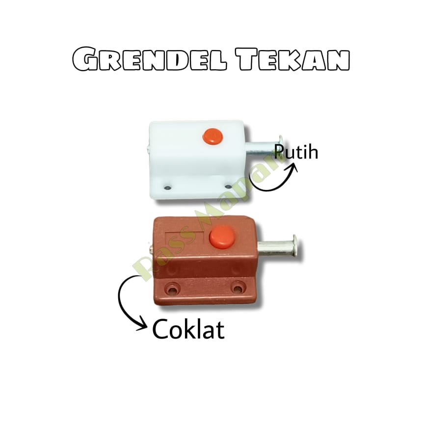 Jual Grendel Tekan Grendel Otomatis Slot Pintu Otomatis Huben | Shopee ...