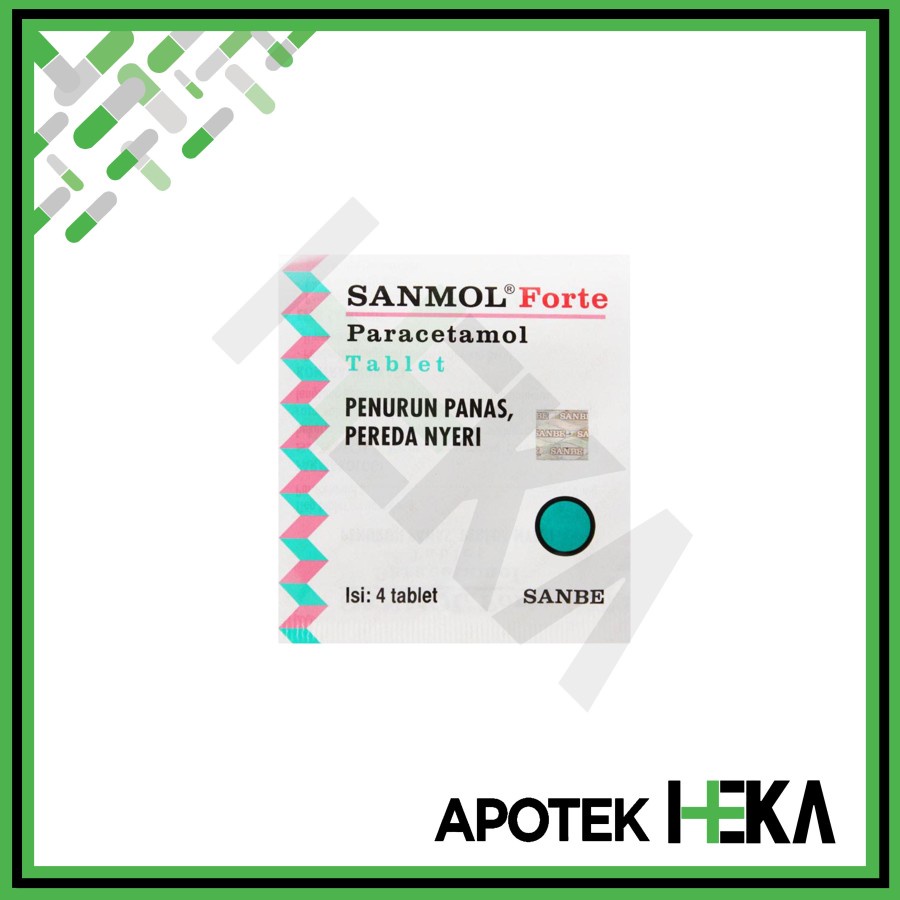 Jual Sanmol Forte Tablet Paracetamol 650 mg Strip isi 4 (BANDUNG ...