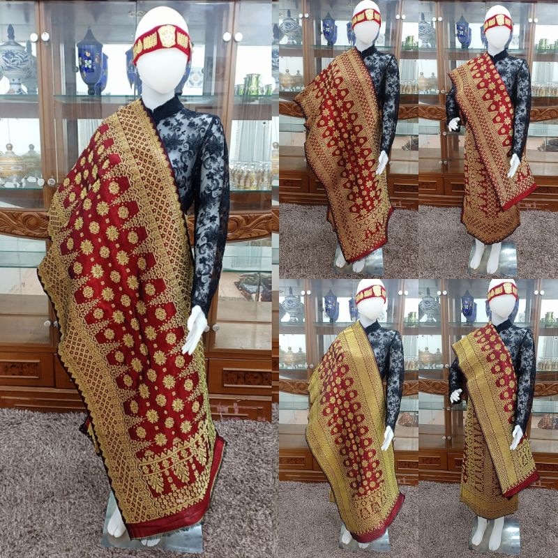 Jual Songket Palembang Asli Tenun Tangan / cantik manis tabur Sisik ...