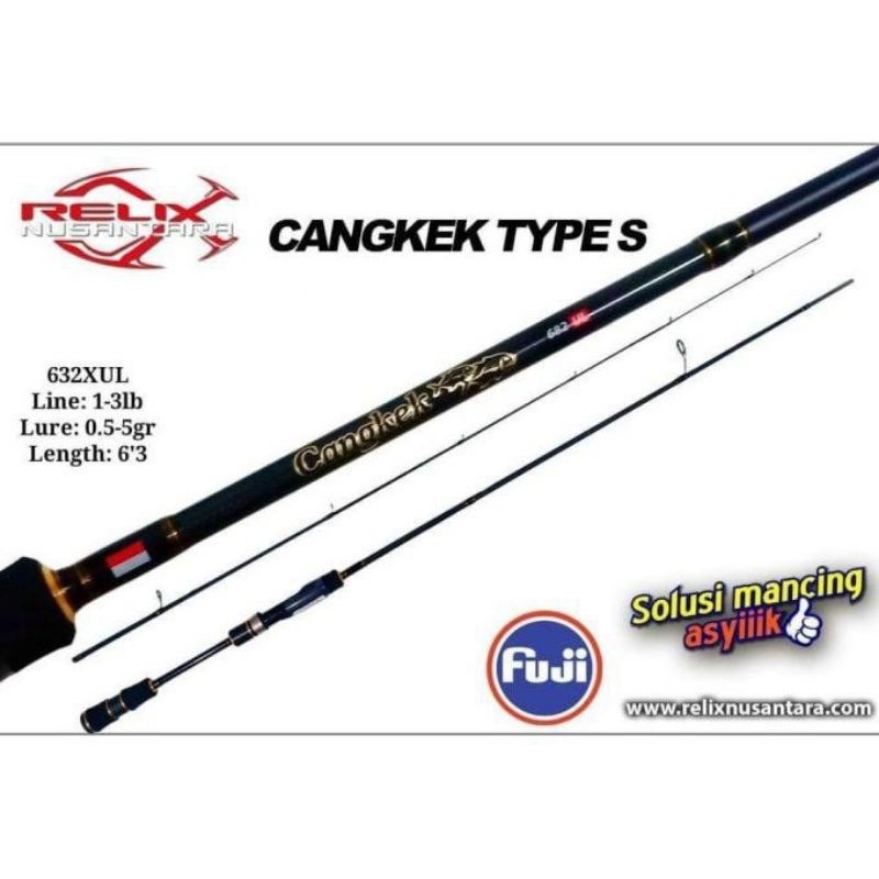 Jual Joran Cangkek 632 XUL Gen S 1-3 lb Spinning Relix Nusantara Joran Casting Ultralight ...