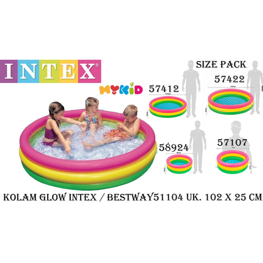 Jual Kolam Anak Intex / Kolam Karet Intex /Kolam Renang intex | Shopee Indonesia