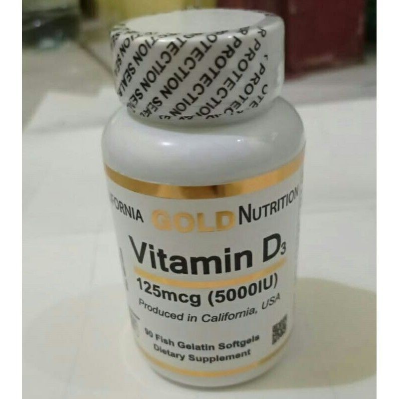 Jual California Gold Nutrition Vitamin D3 5000 IU 125 Mcg 90 Fish ...