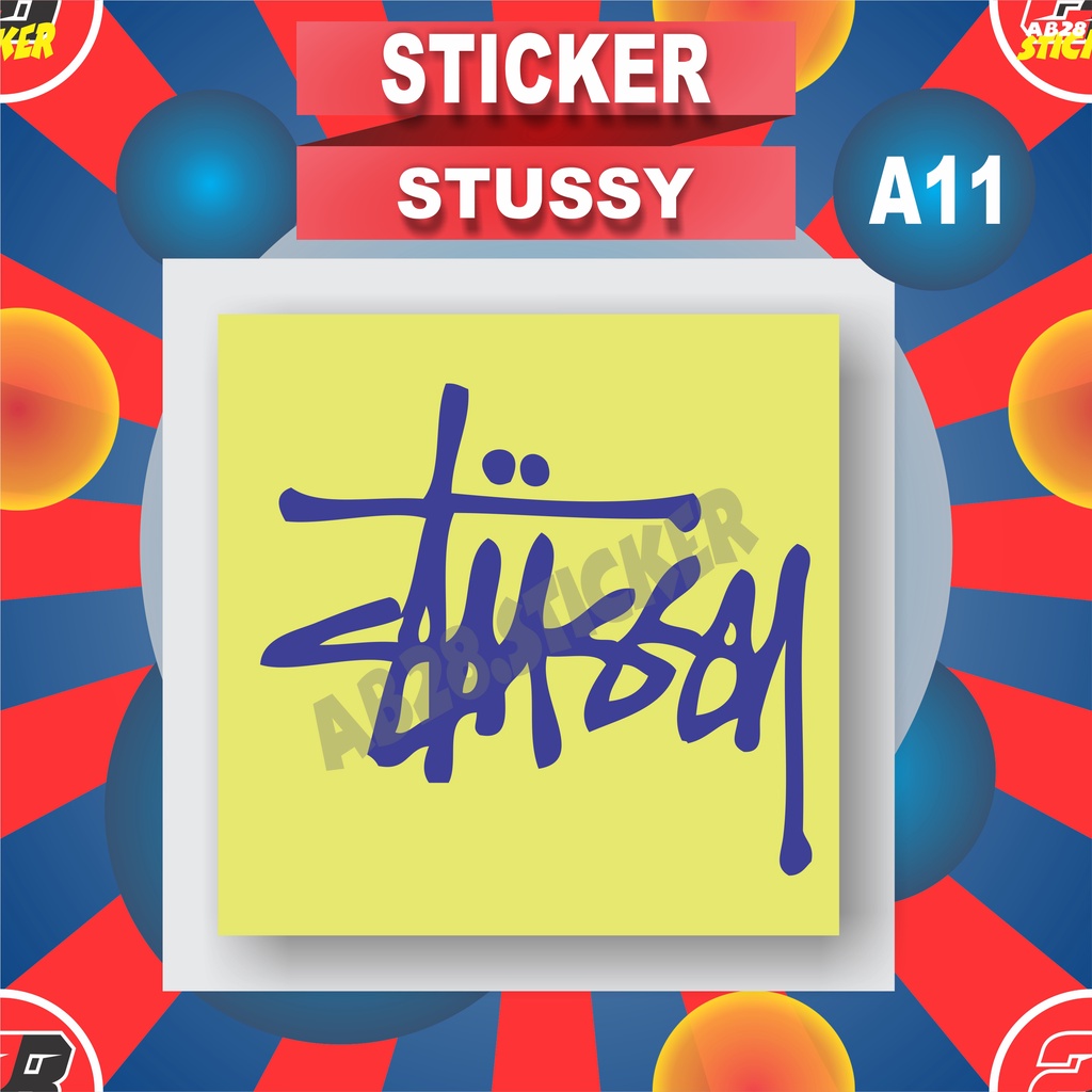 Jual STIKER CUTTING CUTING STICKER CUSTOM STUSSY AB28 STICKER | Shopee ...
