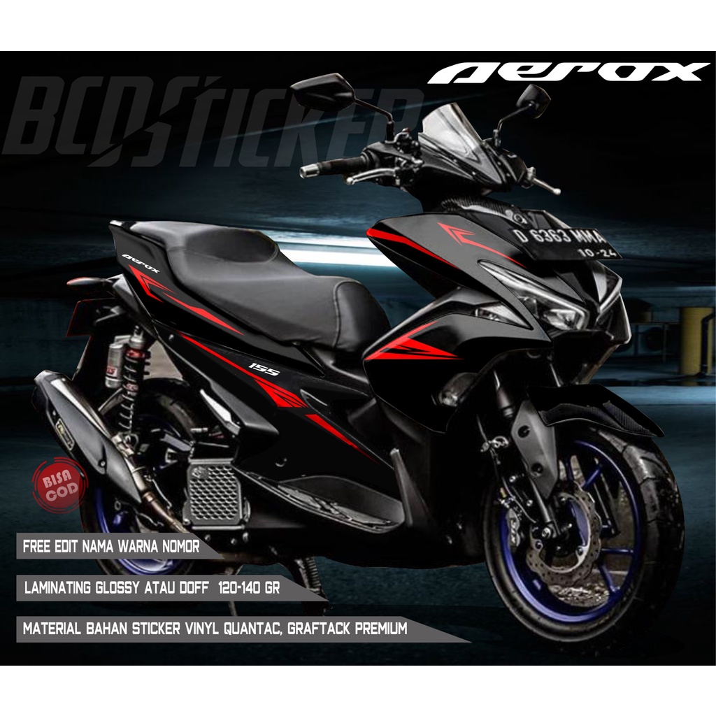 Jual decal motor sticker fullbody striping motor aerox lama variasi ...