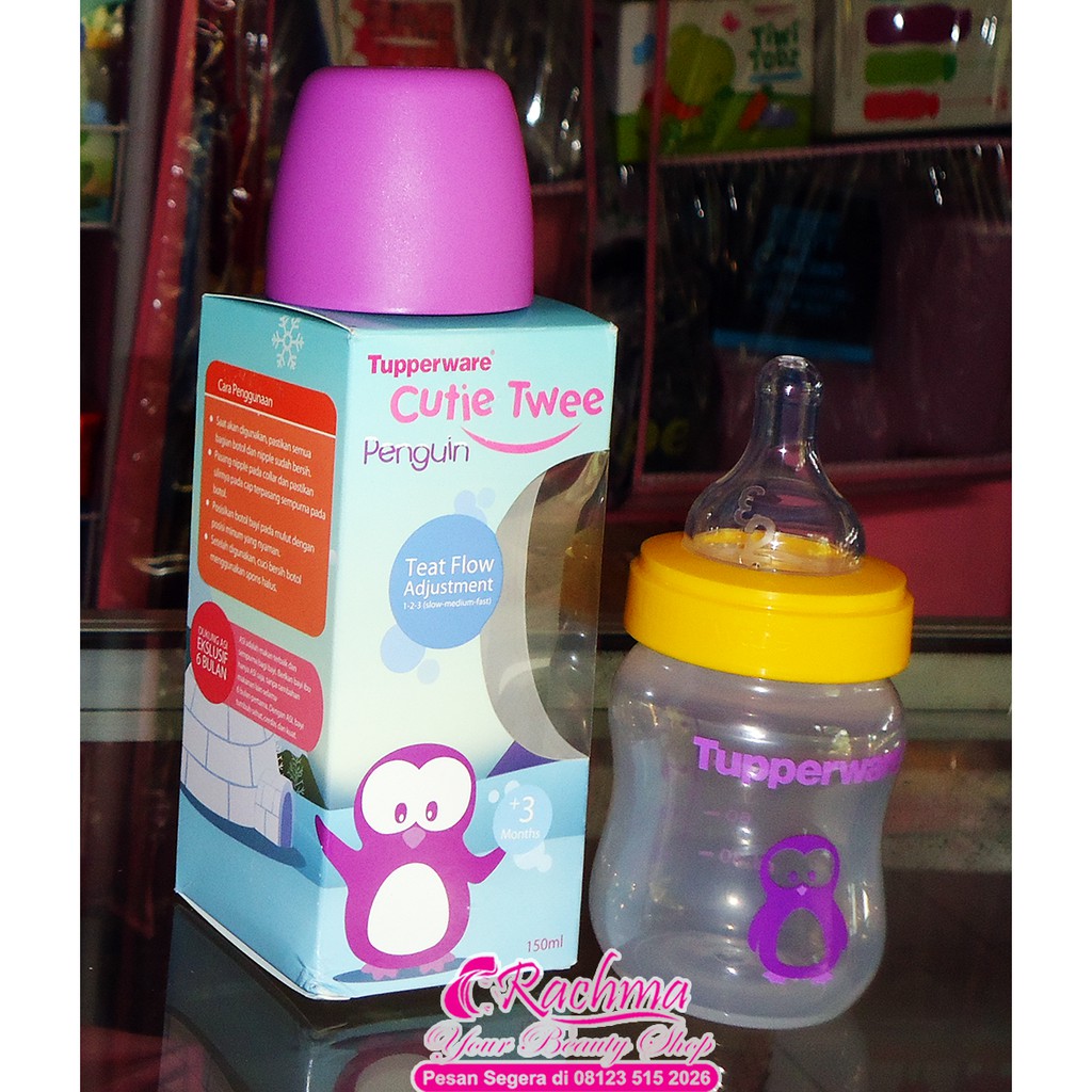 Jual Tupperware Cutie Twee Penguin 150ml Promo Botol Susu 150ml Dot ...