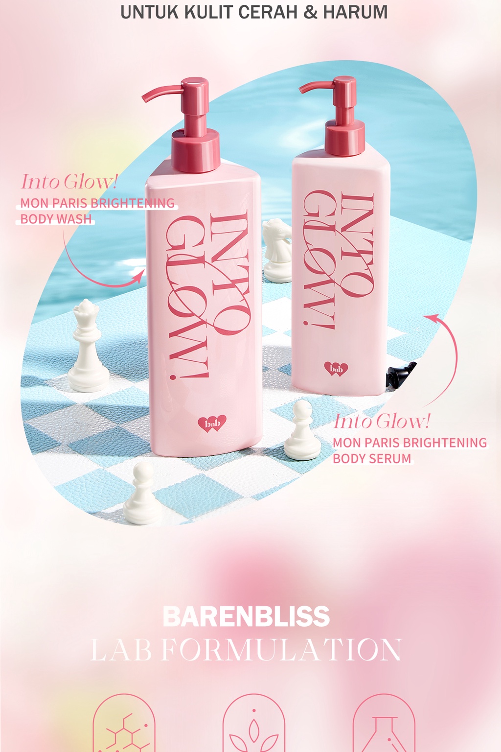 Jual BNB barenbliss Into Glow! Mon Paris Brightening Body Serum ...