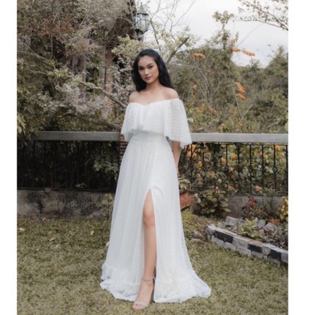 Jual Chiobushop - Nirmin Longdress Tile Dotty | Party Dress | Dress ...