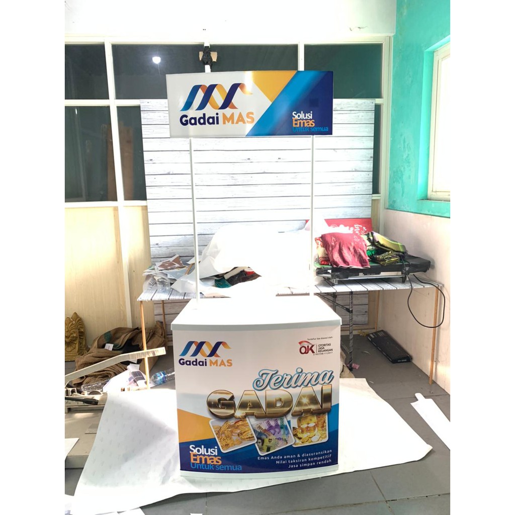 Jual Event Desk / Meja Promosi / Meja Jualan / Booth Meja Full Desain ...