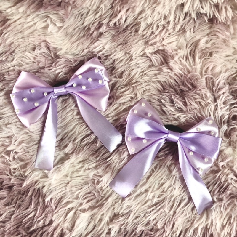 Jual Pita Lightstick Ribbon Purple Lilac Pearl | Golden Mochi K-Pop ...