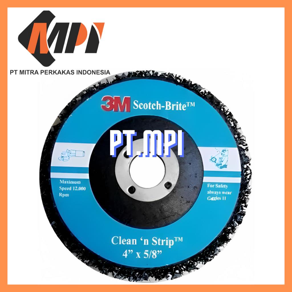 Jual Amplas 3M Scotch Brite Clean 'n Strip Cup Wheel Disc 4 X 5/8 Inchi ...