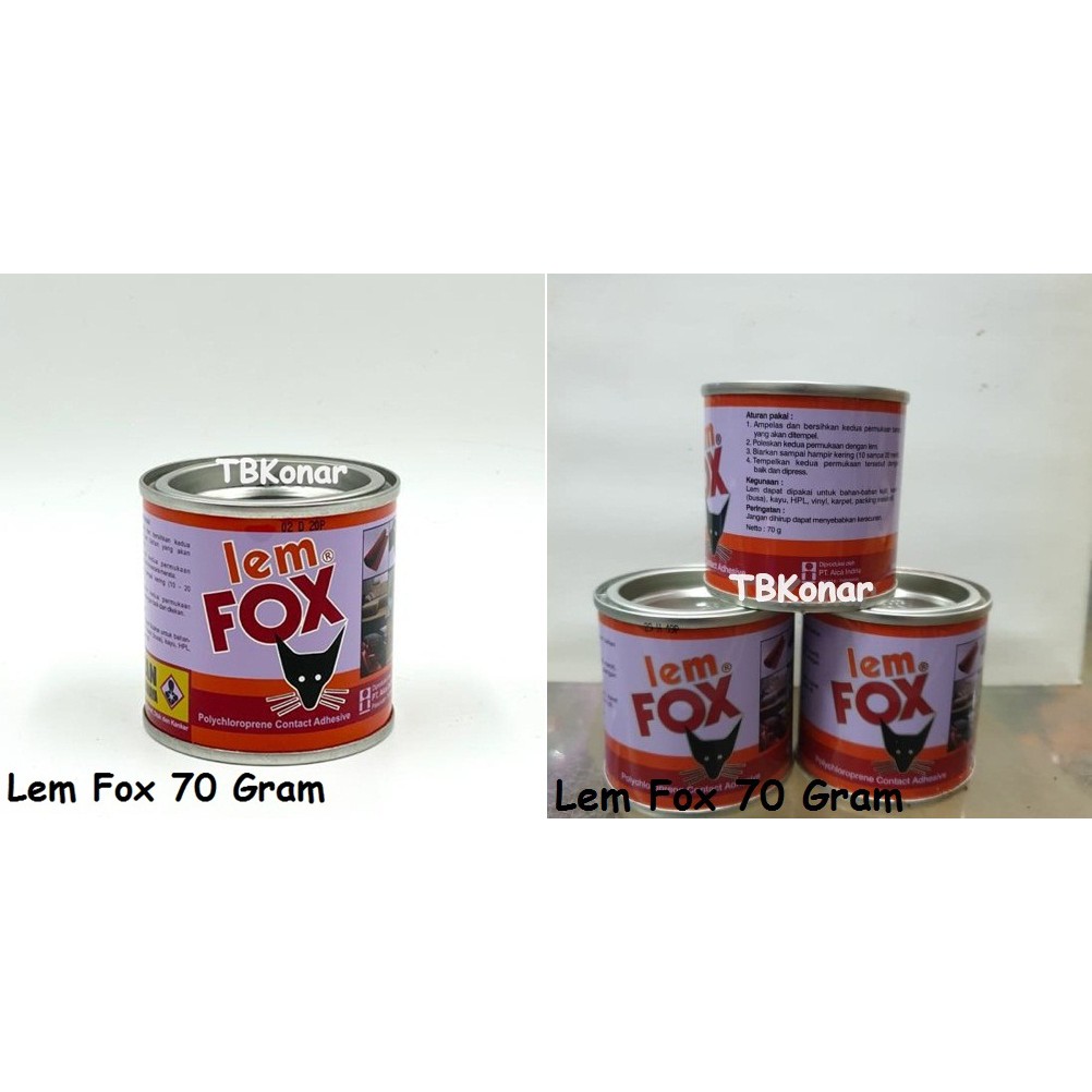 Jual Lem Fox Kuning 70 Gram LEM AIBON FOX 70Gr | Shopee Indonesia