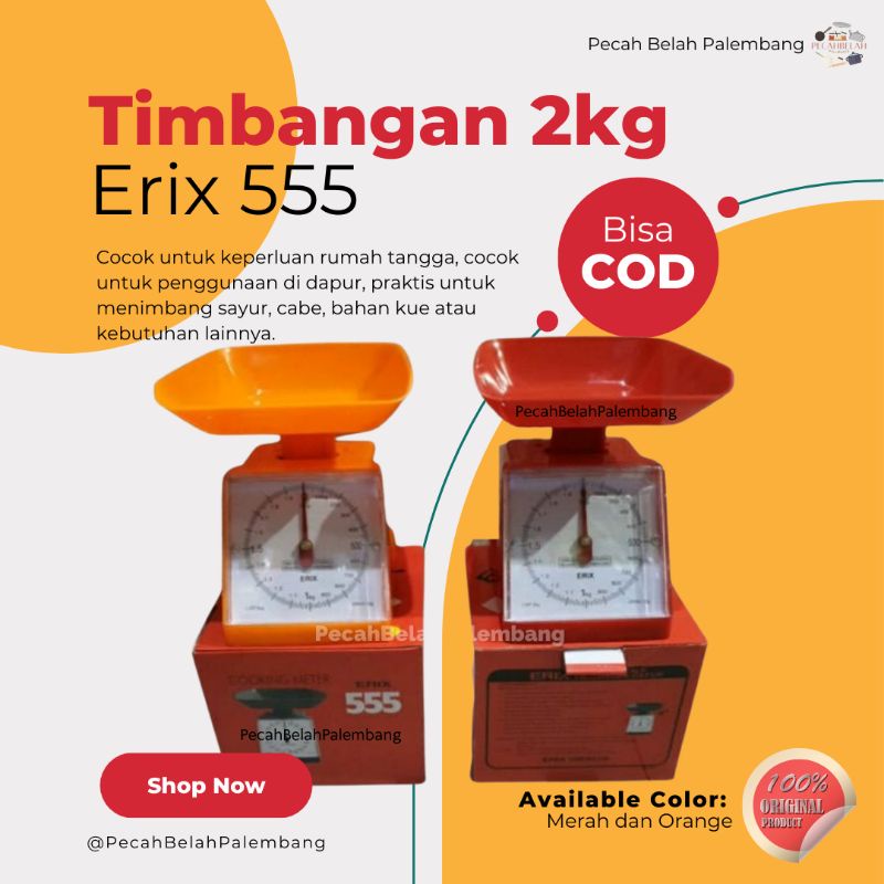 Jual Timbangan Dapur / Kitchen Scale 2kg untuk kue merk Eric 555 ...