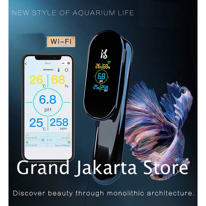 Jual Aquarium 4in1 WIFI PH TDS Temperature Monitor Meter Tester ...
