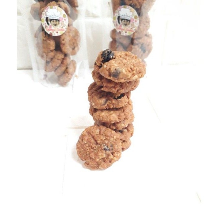 Jual Oatmeal cookies/cookies sehat/cookies enak/cemilan enak/oatmeal ...