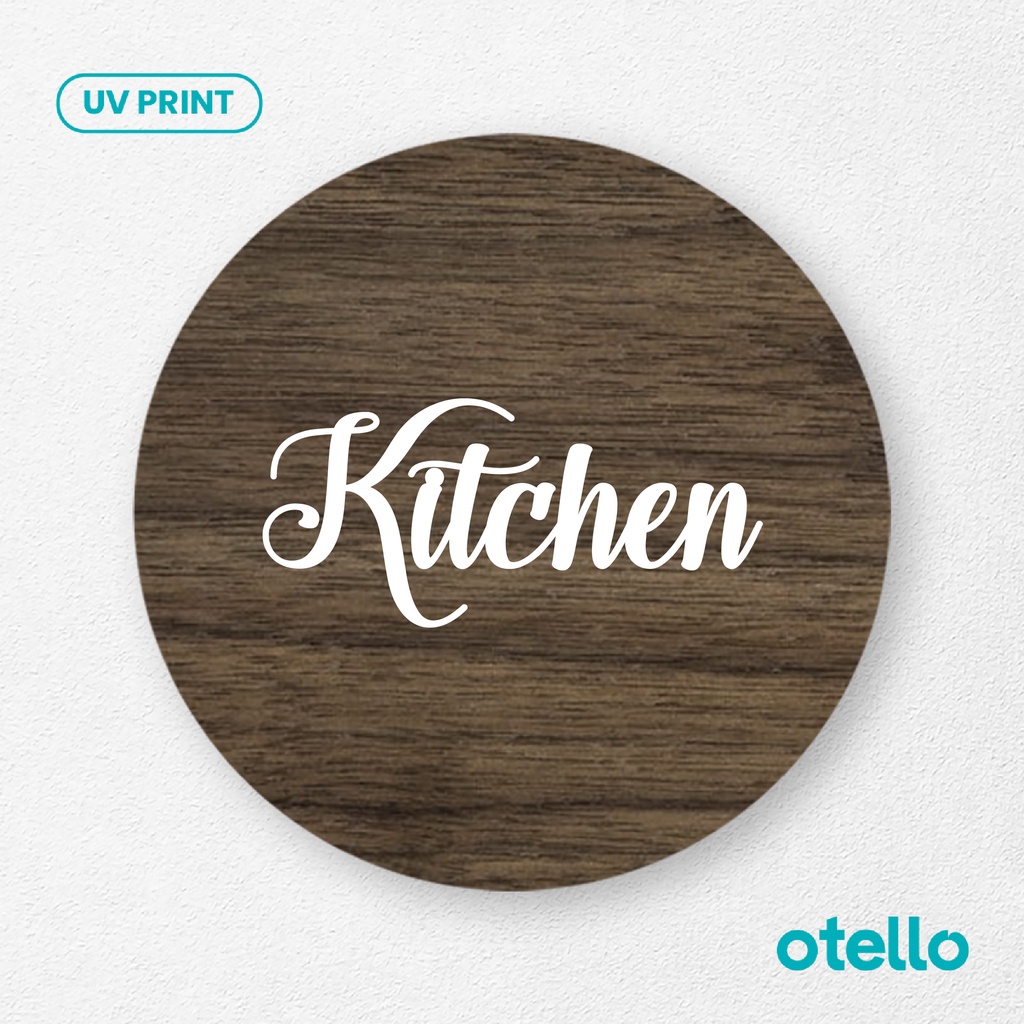 Jual Signage Kitchen Sign Board Label Tempel Kayu Stiker Nama Ruangan ...