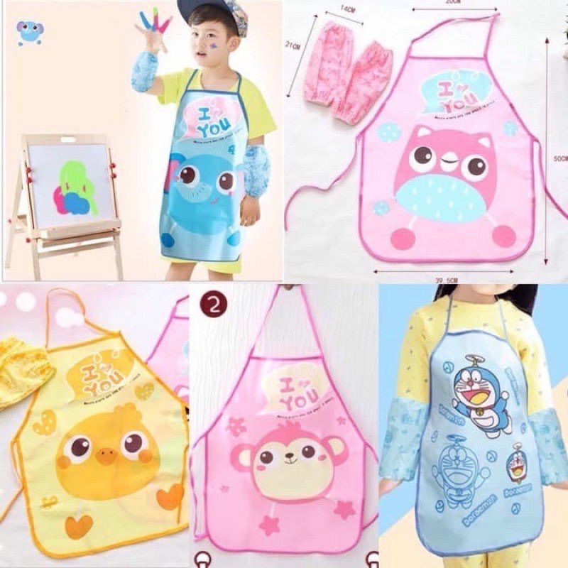 Jual JJ CHEN Celemek Masak Melukis Anak - Kids Cooking Apron - Celemek ...