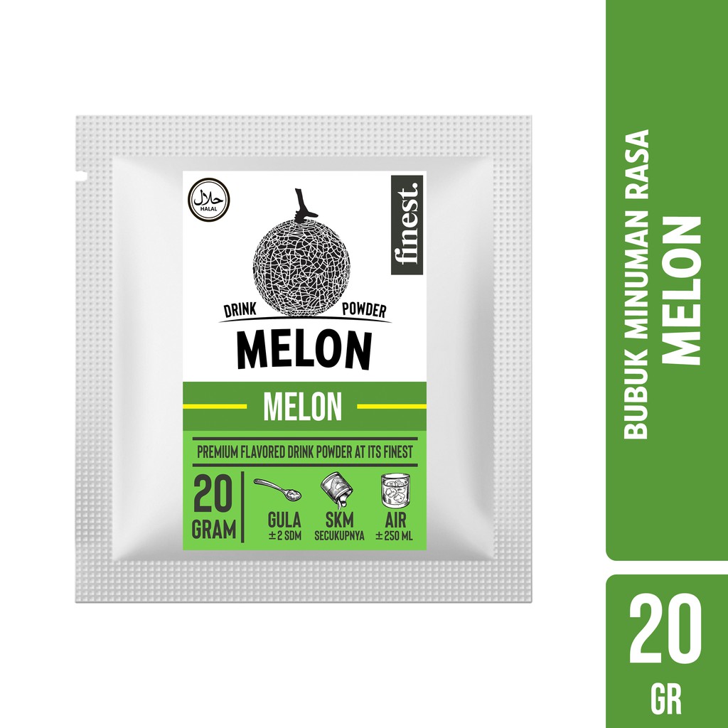 Jual Bubuk Minuman Rasa Melon Drink Powder Kemasan Sachet 20 Gram ...