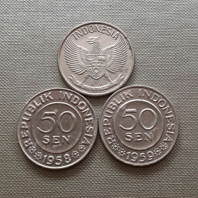 Jual Uang koin kuno 50 sen Garuda Pancasila | Shopee Indonesia