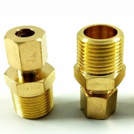 Jual WM Compression Fitting Nepel Sambungan Tembaga Male Coup 3/8-6.35 ...