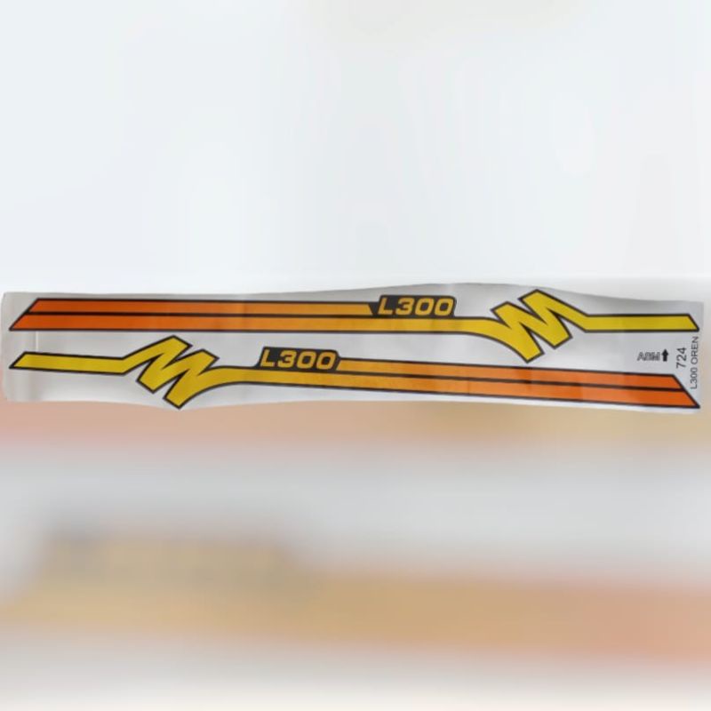 Jual Striping Lis Body Mitsubishi L300 Sticker Bak Mobil Orange Oren ...