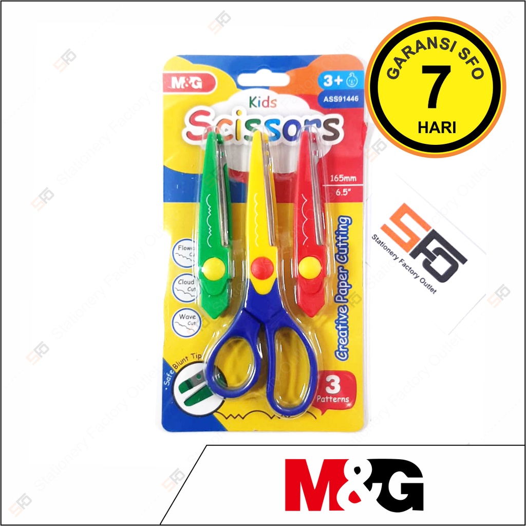 Jual Gunting Gerigi M&G ASS91446 - Zig Zag Paper Cutting Scissor ...