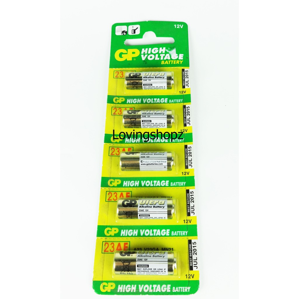 Jual Baterai GP 23A 12V Ultra Alkaline Batere Remote Battery A23 23A MN21 | Shopee Indonesia