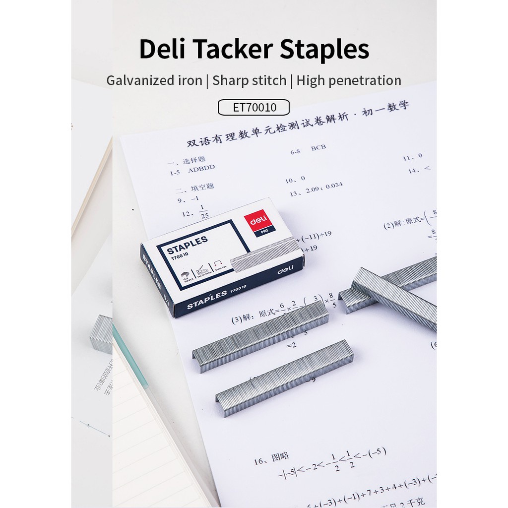 Jual DELI Staples Isi Stapler 13/8 - ET70010 | Shopee Indonesia
