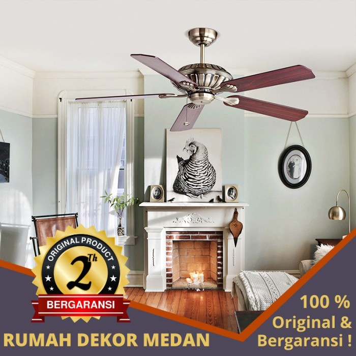 Jual Kipas Angin Gantung Plafon Edma Romanesque 52in 3 Speed Pull Chain ...