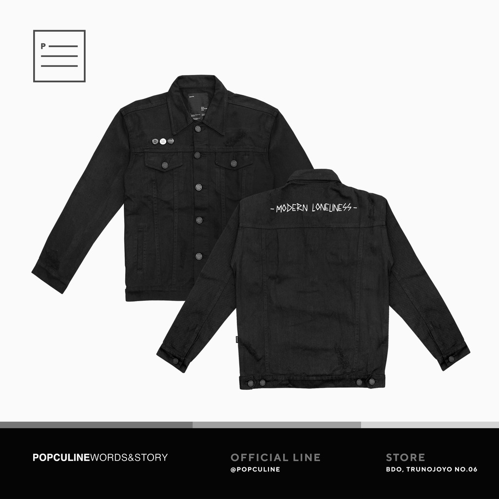 Jual Popculine - Trucker Denim Modern Loneliness | Shopee Indonesia