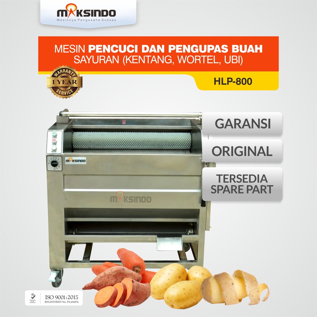 Jual Mesin Pencuci dan Pengupas Buah – Sayuran (Kentang, Wortel, Ubi ...