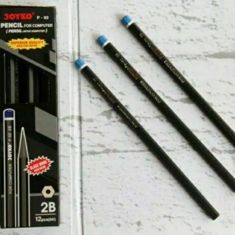 Jual JOYKO P-92 2B Pencil for computer pensil untuk komputer 1 Pack 12 Pcs | Shopee Indonesia
