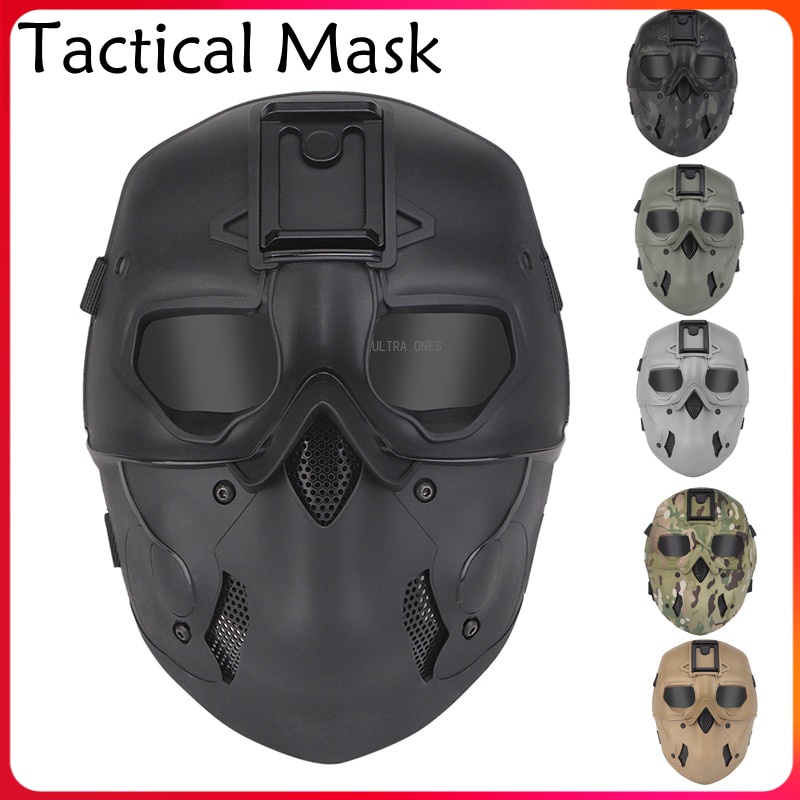 Jual PREORDER Full Face Tactical Airsoft Sport Mask Paintball Shooting ...