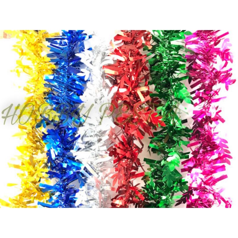 Jual SLINGER MOTIF DAUN 09 / GARLAND / TINSEL CHRISTMAS / HIASAN NATAL ...