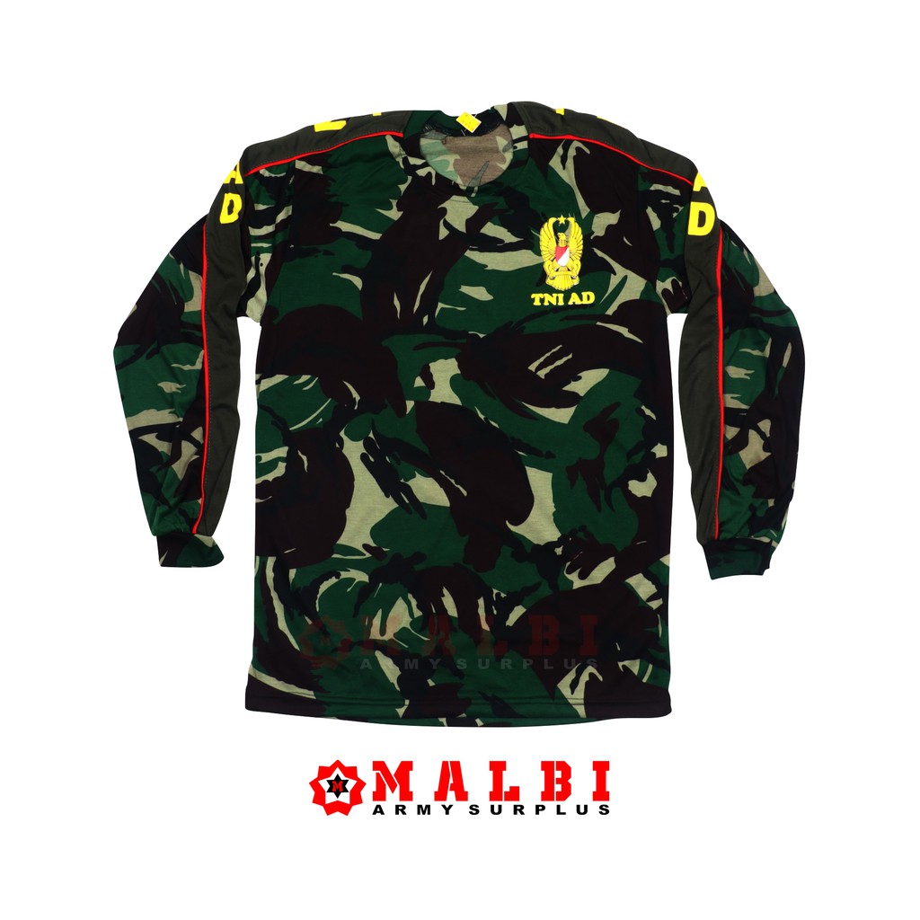 Jual Kaos TNI AD Loreng MALVINAS Kombinasi Panjang Sablon | Shopee Indonesia