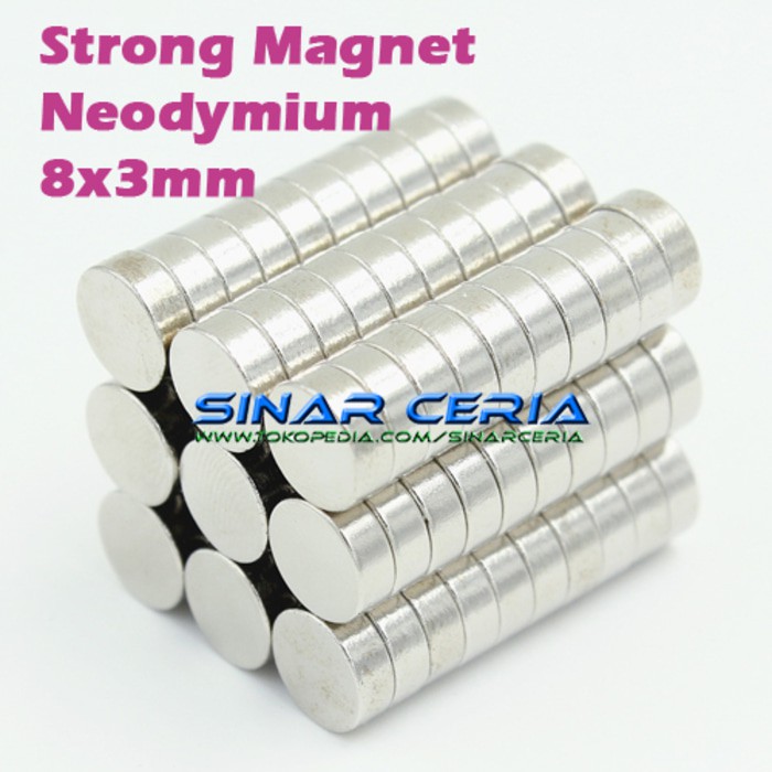 Jual BEST SELLER x3mm Magnet Neodymium super kuat Silinder N52 ukuran ...