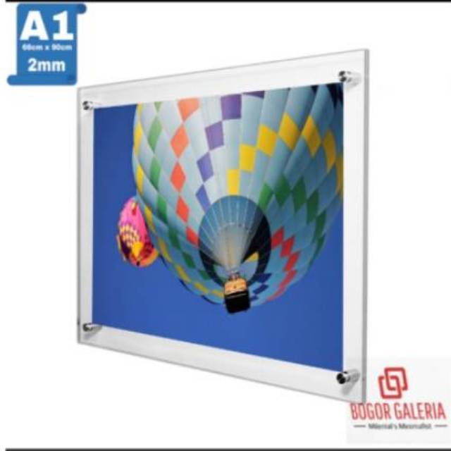 Jual Frame Bingkai Display Poster Akrilik Menu Dinding - Ukuran A1 66 x 90 | Shopee Indonesia