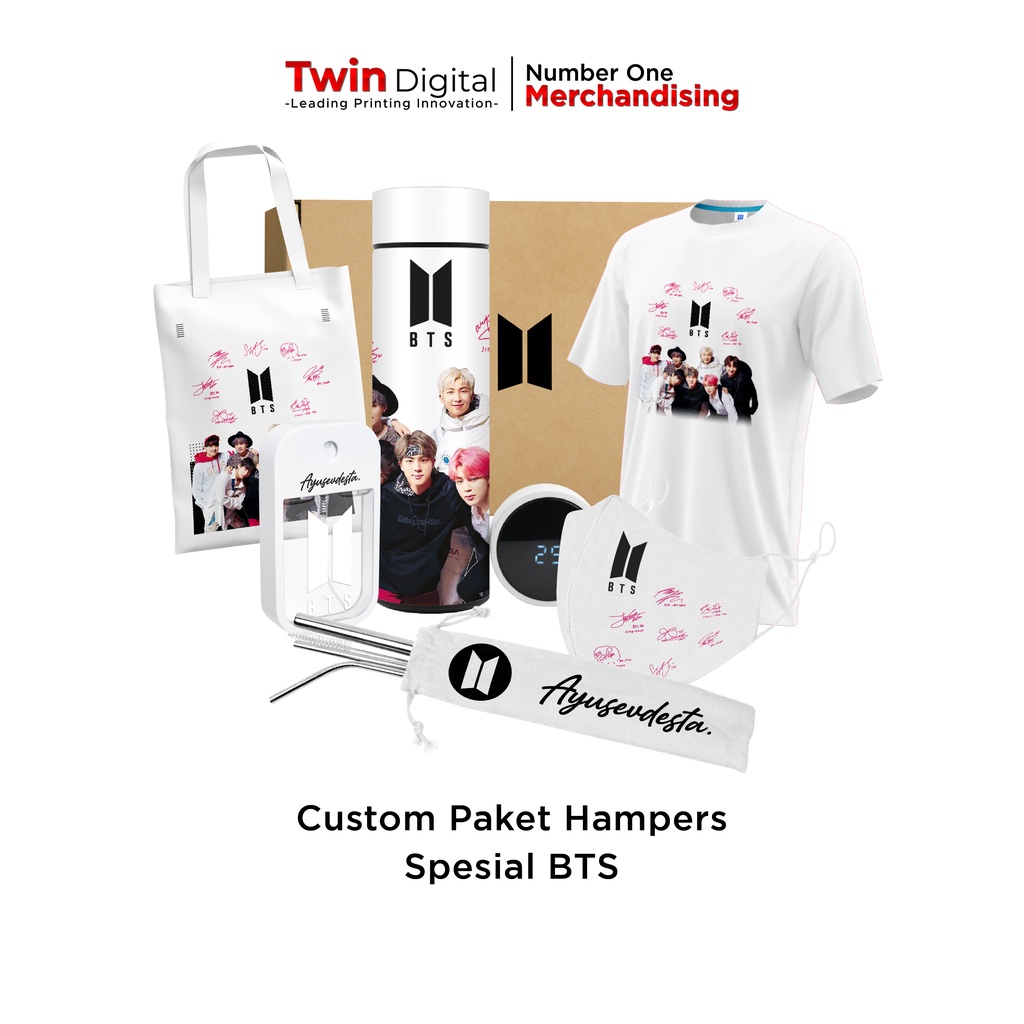 Jual Twindigital BTS Paket Custom Merchandise BTS Kpop - Custom Hampers ...