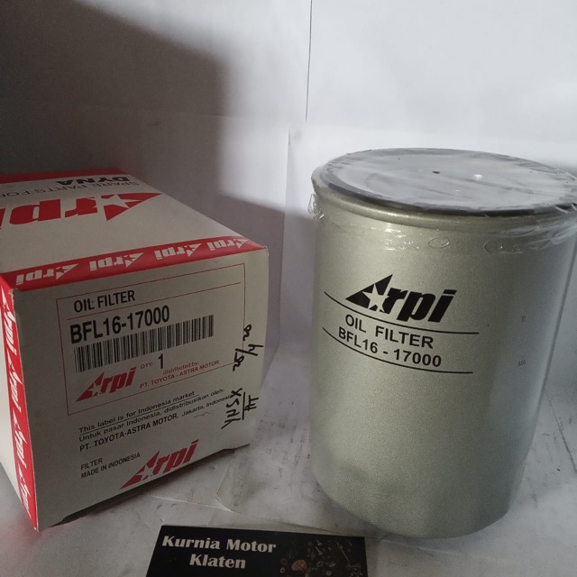 Jual Filter Oli Truck Toyota Dyna saurus - Hino Dutro HT ARPI BFL16 ...