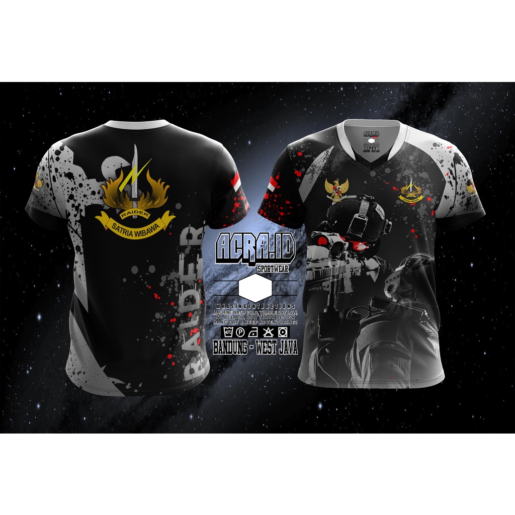 Jual Baju Kaos Jersey TNI AD AL AU /Full Print Kualitas /PREMIUM (Bebas Design + Nama + Logo) 89 ...