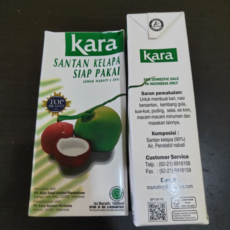 Jual SANTAN KARA 1000 ML / 1 LITER MIN BELI 12 PCS | Shopee Indonesia