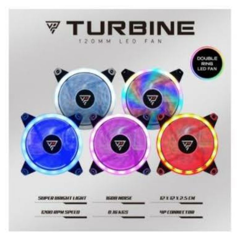 Jual Fan case gaming varro prime led ring 12cm turbine-kipas casing pc ...