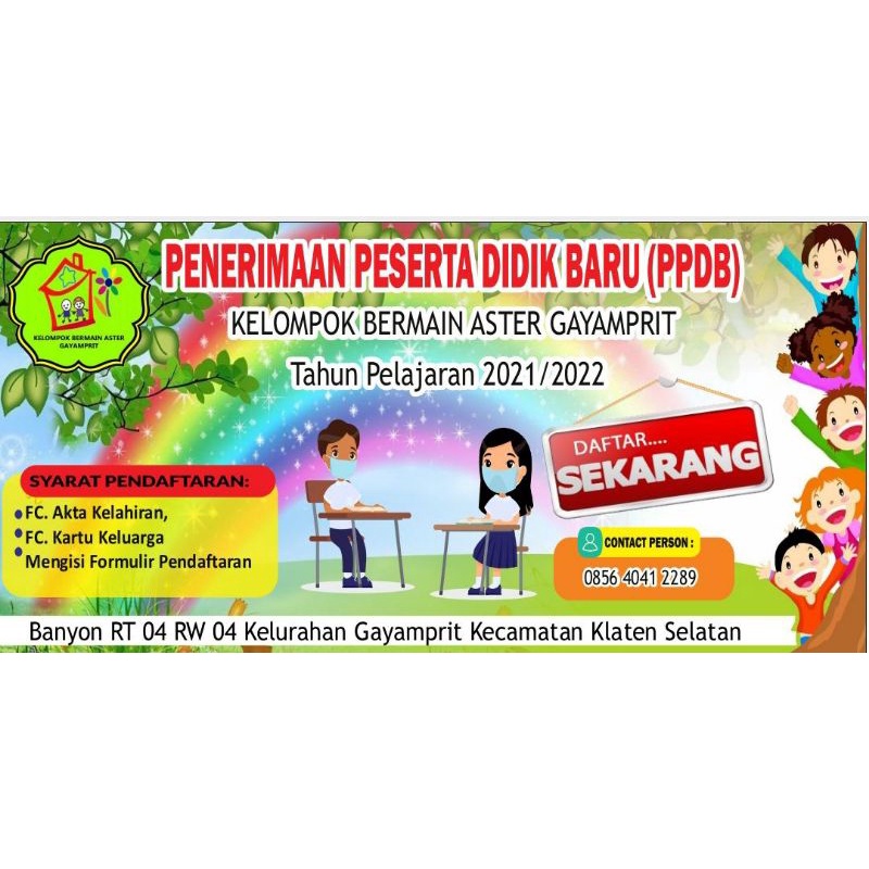 Jual Cetak Banner PPDB Ukuran 2Mx1M pluss desain | Shopee Indonesia