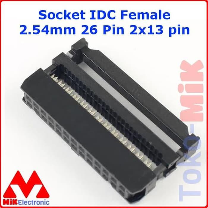 Jual NEW KONEKTOR KABEL PITA SOCKET IDC SOKET HEADER FEMALE 26P 26 PIN ...